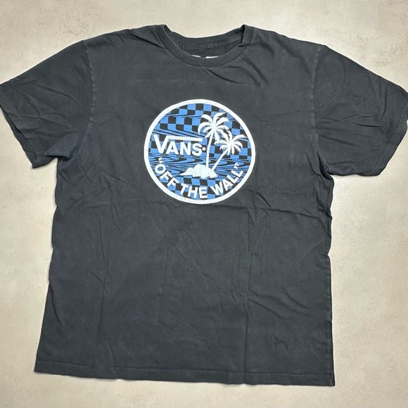 Vans | Shirts | Vans Off The Wall Circle Logo T Shirt Lrg | Poshmark